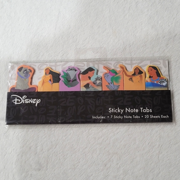 Disney | Design | New Disney Pocahontas Sticky Note Pad Tabs 7 Tabs Of ...